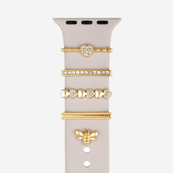 Bumblebee Apple Watch Bar & Charm Set - Gold - The Salty Fox